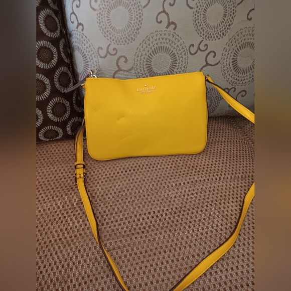 kate spade | Bags | Kate Spade Yellow Leather Crossbody Bag | Poshmark